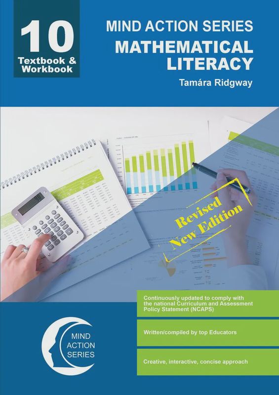 Mind Action Series Maths Literacy Textbook & Workbook Gr. 10NCAPS (2020)