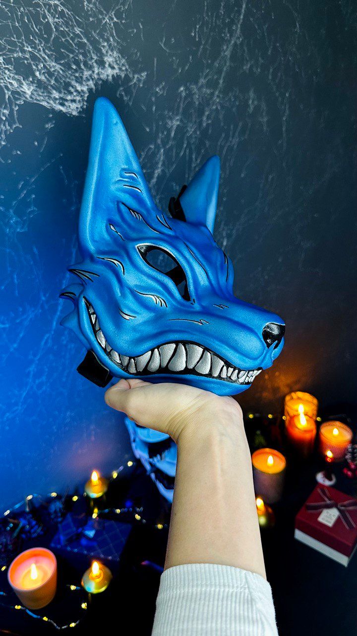 Blue Kitsune mask