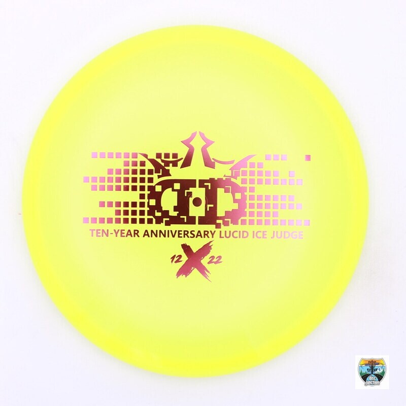 Dynamic Discs Lucid-Ice Judge 10 Year Anniversary Stamp