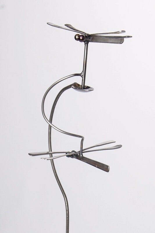 DOUBLE DRAGONFLIES BALANCING ART