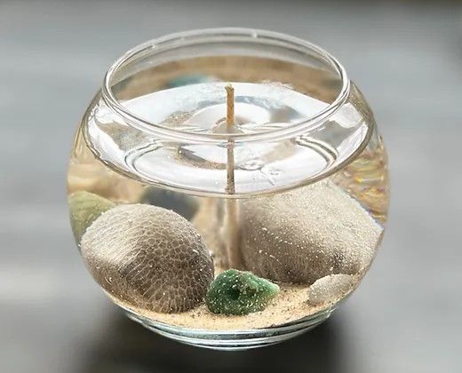 FISH BOWL ROCK CANDLE | 16 OZ