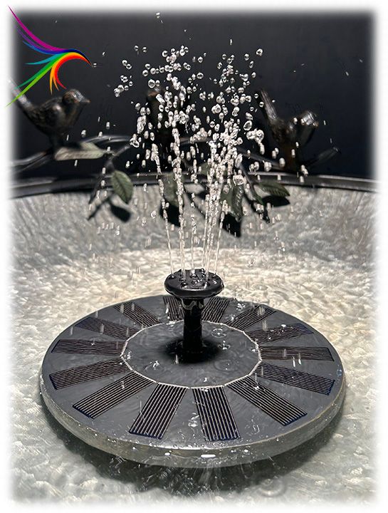 SOLAR FOUNTAIN BIRDBATH BUBBLER