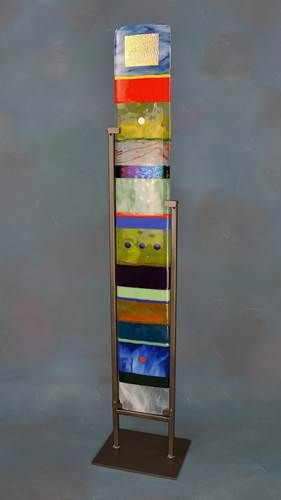 VERTICAL TOTEM SCULPTURE 5" X 34" - BEACH