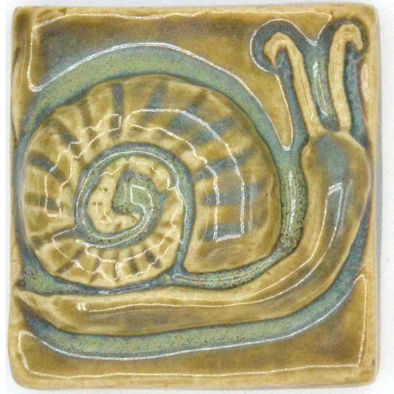 2x2 Tile Snail Turquoise