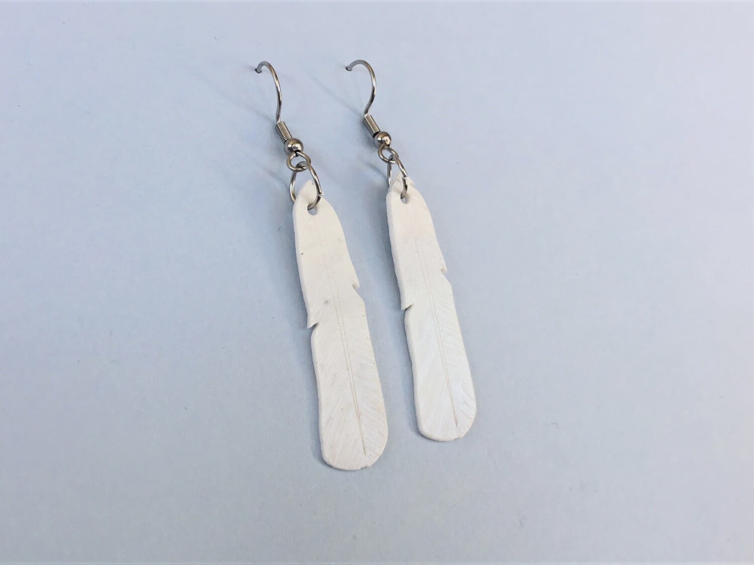 Earrings tarapuka Gull Feather