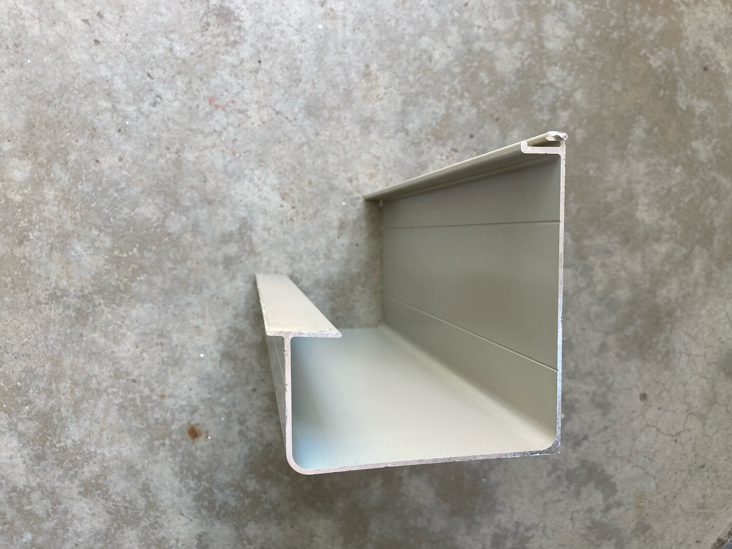 Solid Header/Gutter- Extruded-1ft. (adobe) - Store - Alumawood Products