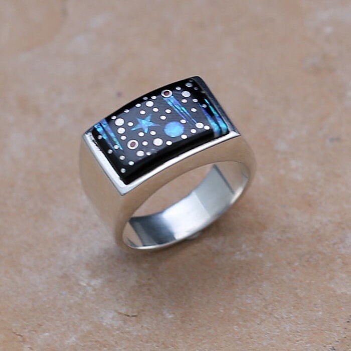LARGE NIGHT SKY RING
