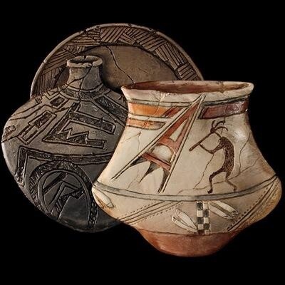 CB 2062 KOKOPELLI VASE