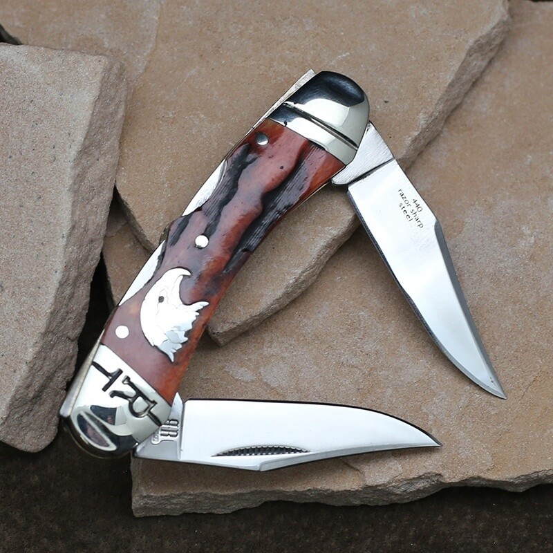 Rough Rider pocket knife w/ silver eagle head