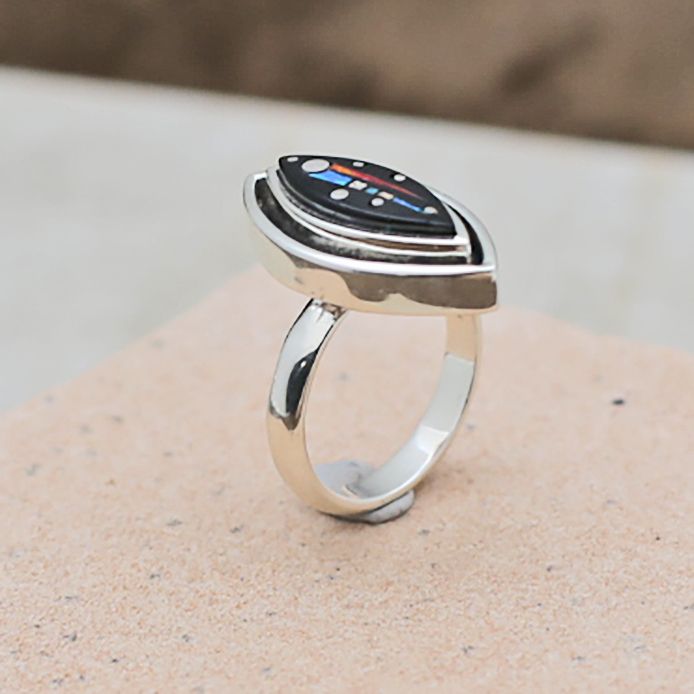 Shooting star Night Sky ring