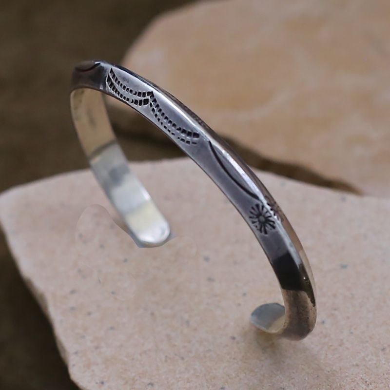 Navajo triangle wire bracelet