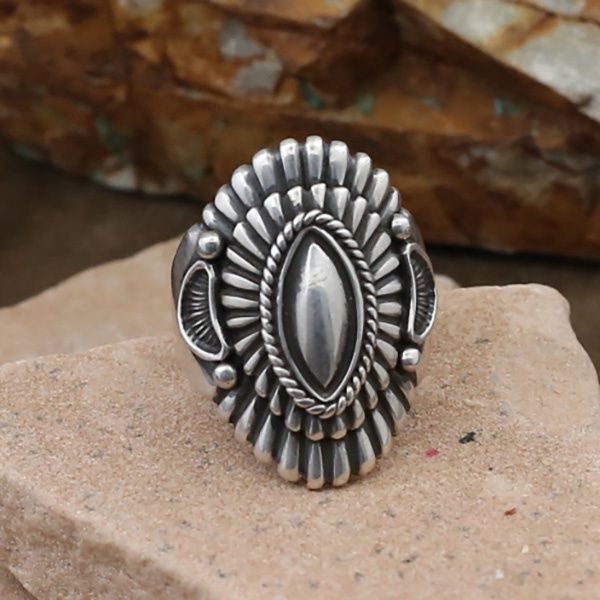 Harry Begay silver ingot ring