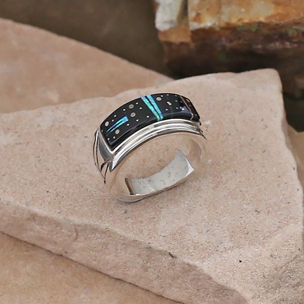 Night Sky inlay band w/ arrow design