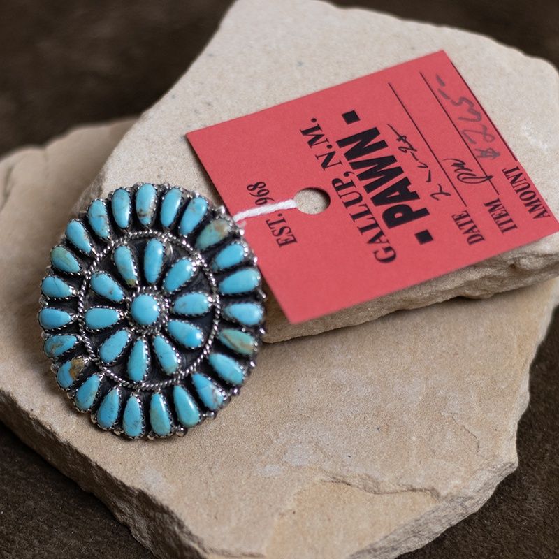 Medium Size Petit Point Circular Pin