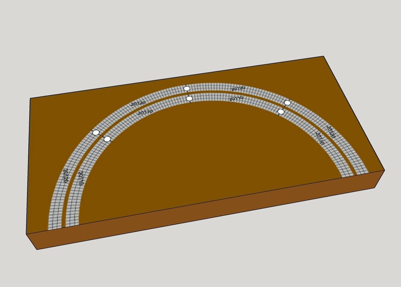 T-TRAK END CAP MODULE, Fully Assembled, 1/4" Plywood Top