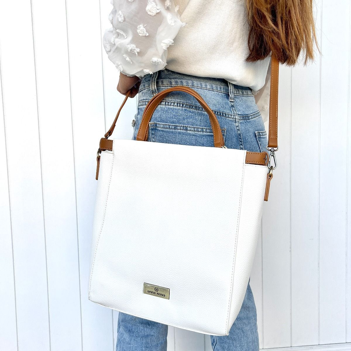 Anna Nova - Barcelona Tote Off White - ABG-WH