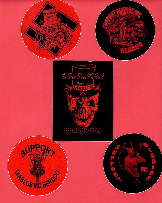 Support Diablos MC Berdoo Stickers
