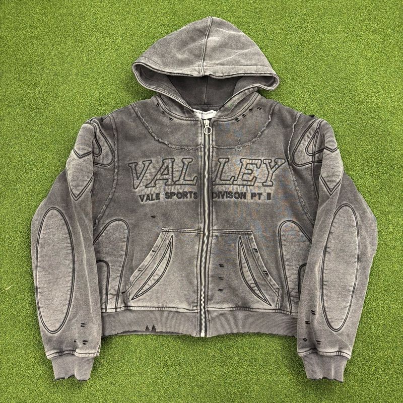 Vale Black Armor Zip Up Hoodie