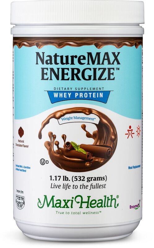 Maxi Health, Kosher NatureMAX ENERGIZE, Whey Protein Powder, Dairy ...