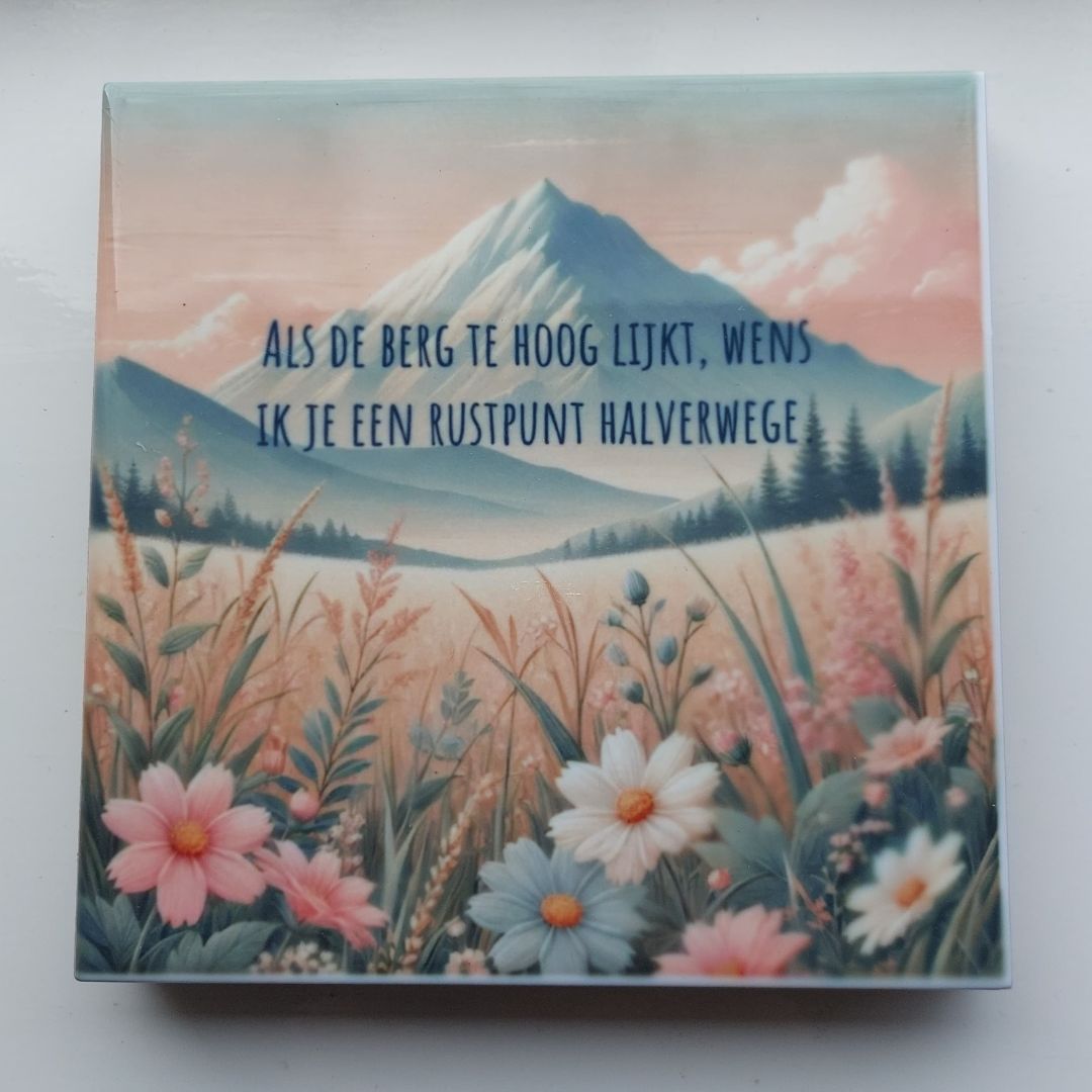 Tegeltje – Als de berg te hoog lijkt – Onze Boeken uit eigen uitgeverij ...