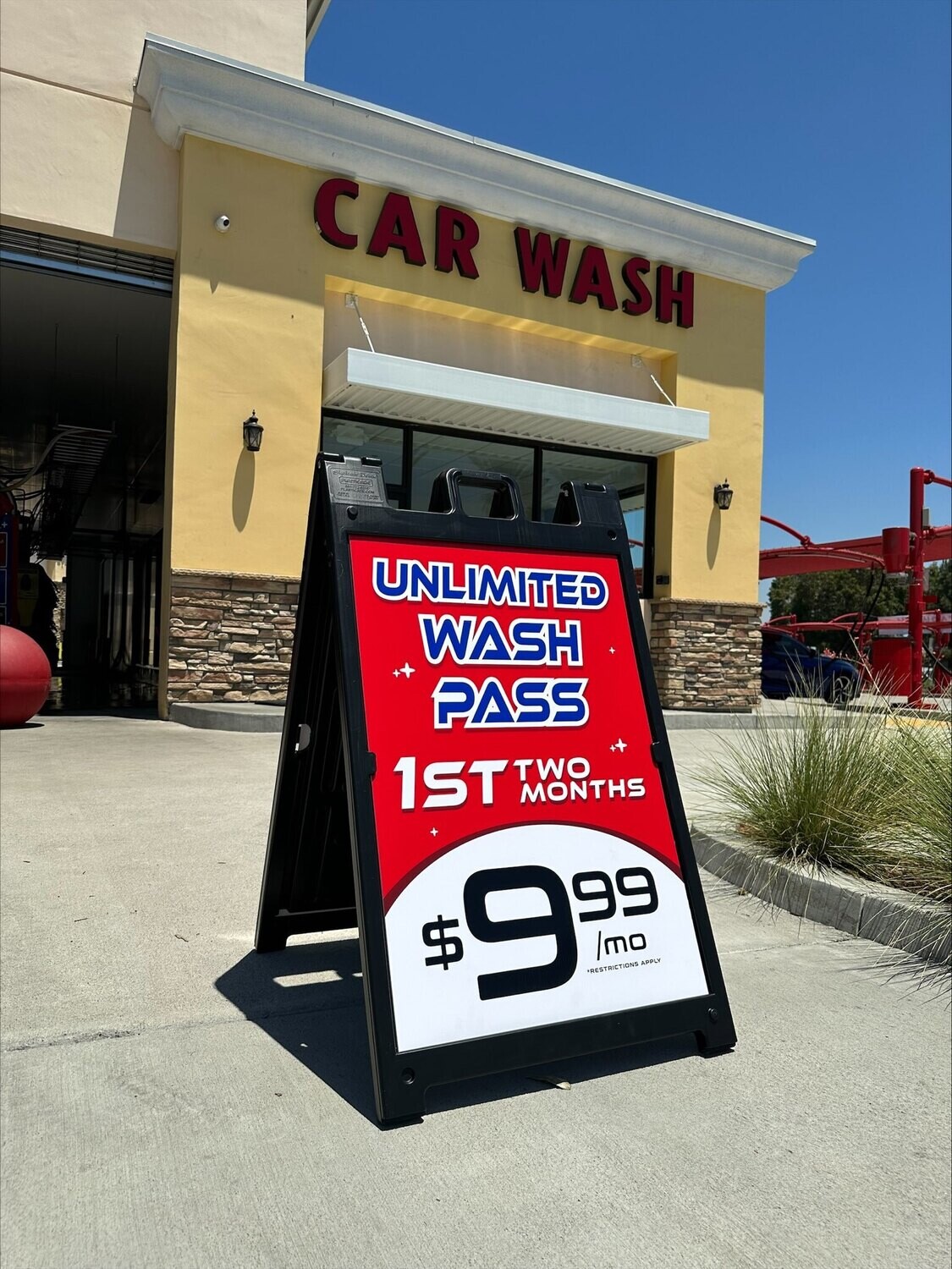 Signicade A-Frame Stand - Car Wash Signs, Menus, Arches, & Design | Los ...