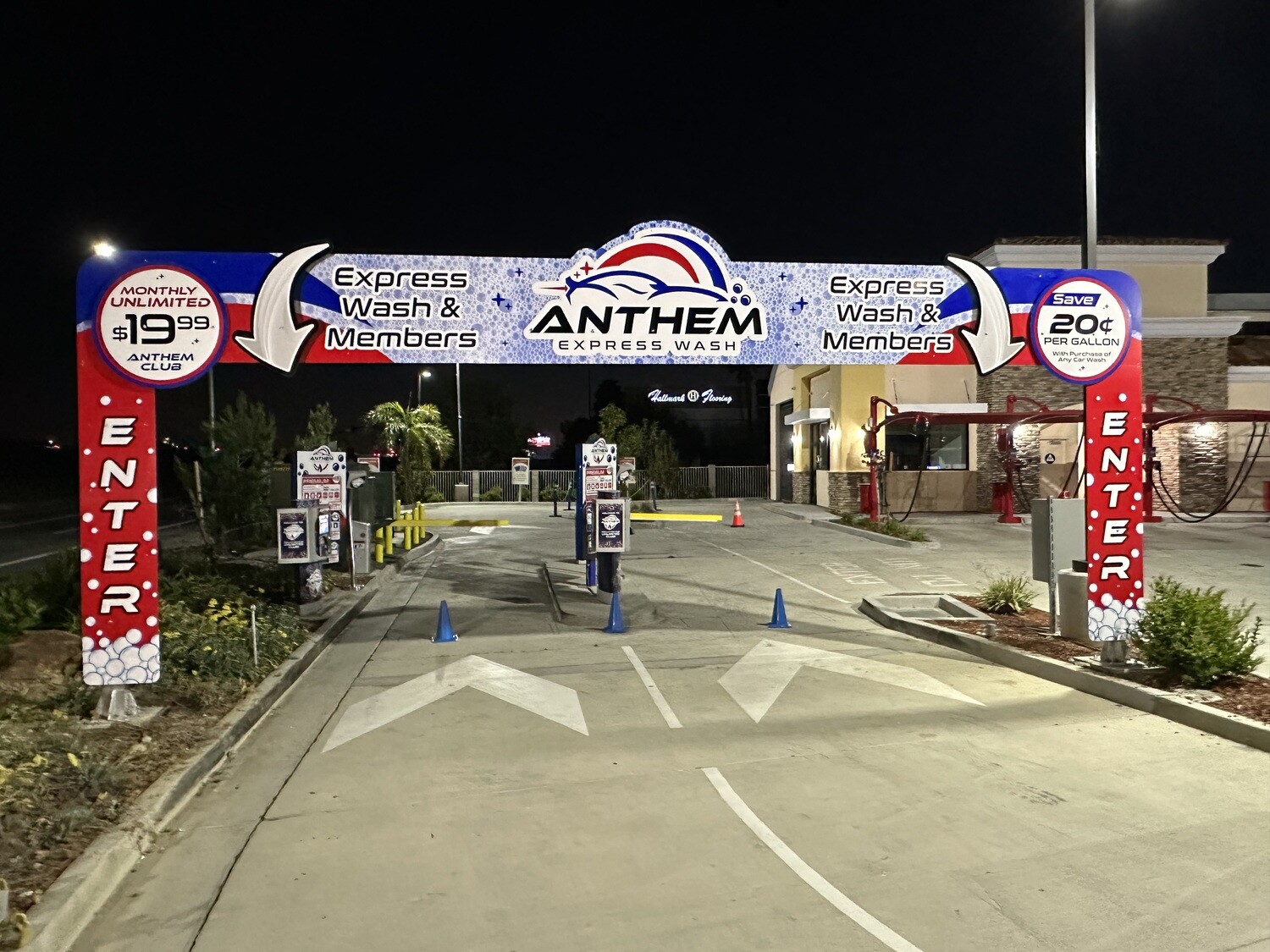 Entrance Arch - Multi-Lane - Non-Lit Panels - Car Wash Signs, Menus ...