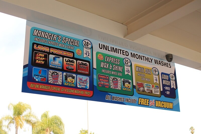 Car Wash Signs, Menus, Arches, & Design | Los Angeles | Business Sign ...