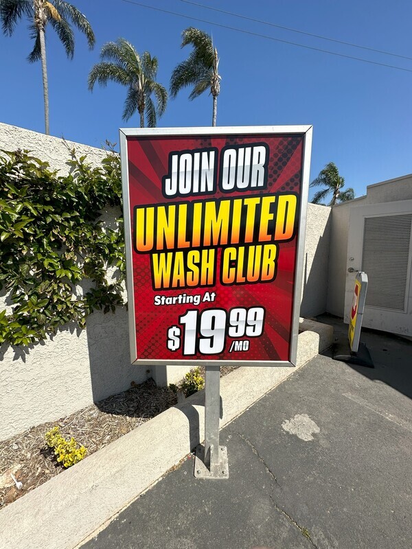Car Wash Signs, Menus, Arches, & Design | Los Angeles | Business Sign ...