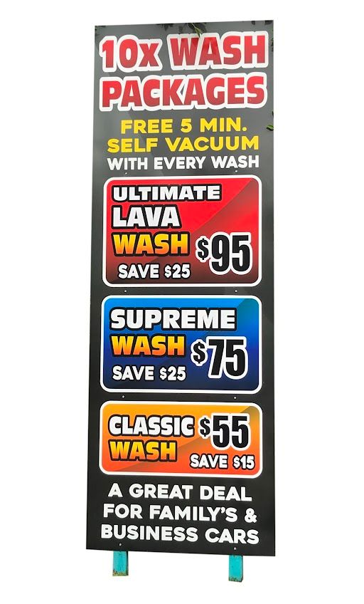Menu Board - Express / Non-Lit - Car Wash Signs, Menus, Arches ...