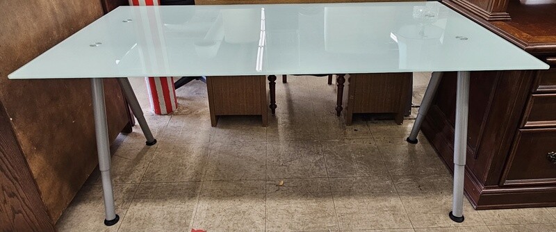 Glass ikea computer desk