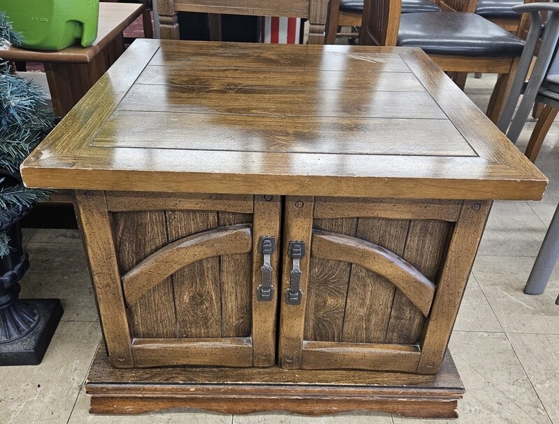 Solid Wood Square End Table