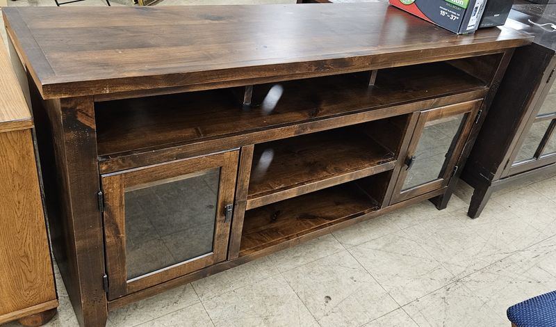 Dark Wood TV Stand with Storage **DELIVERY AVAILABLE