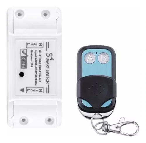 Interruptor Inteligente Timer Wifi Con Rf + 1 Control Tuya