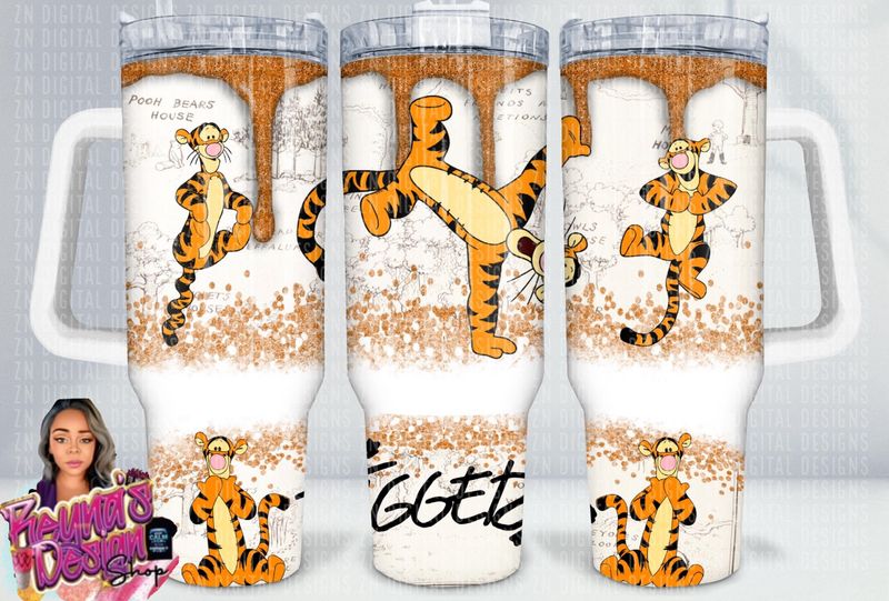 40oz Sublimation Tigger Tumbler