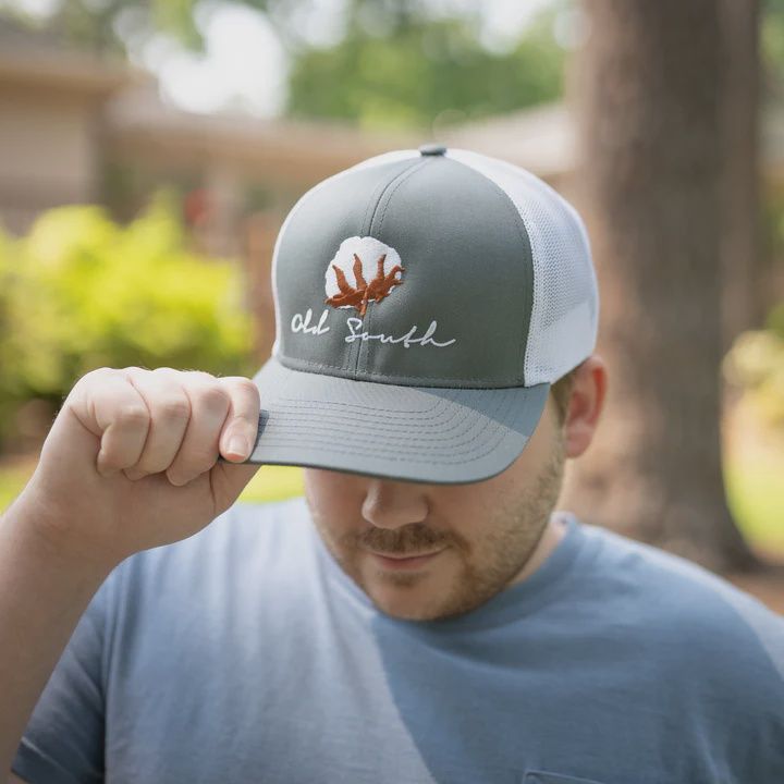 Cotton Trucker Hat - Graphite/White
