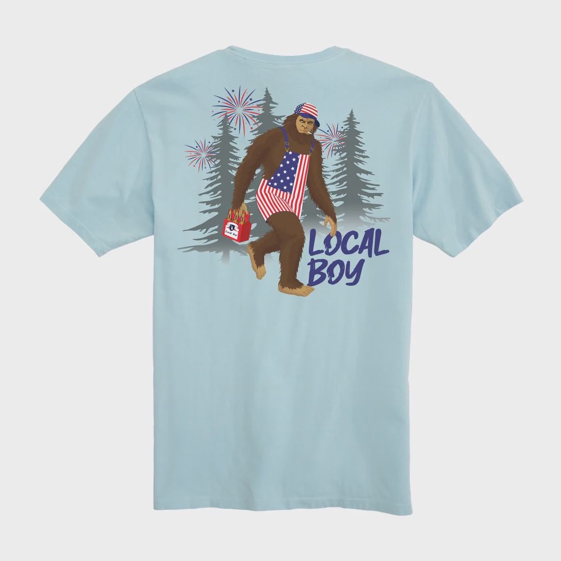 Patriotic Squatch Short Sleeve Tee