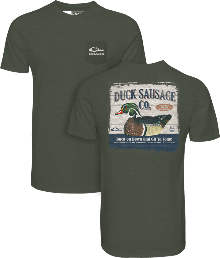 Duck Sausage Short Sleeve Tee - Kalamata Light Heather