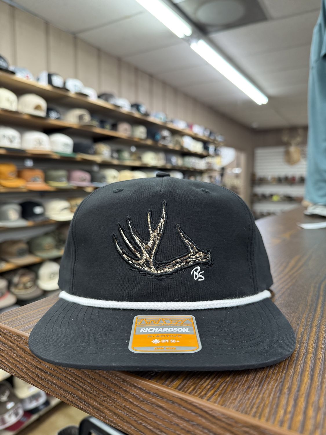 Antler Shed Rope Hat - Black/White