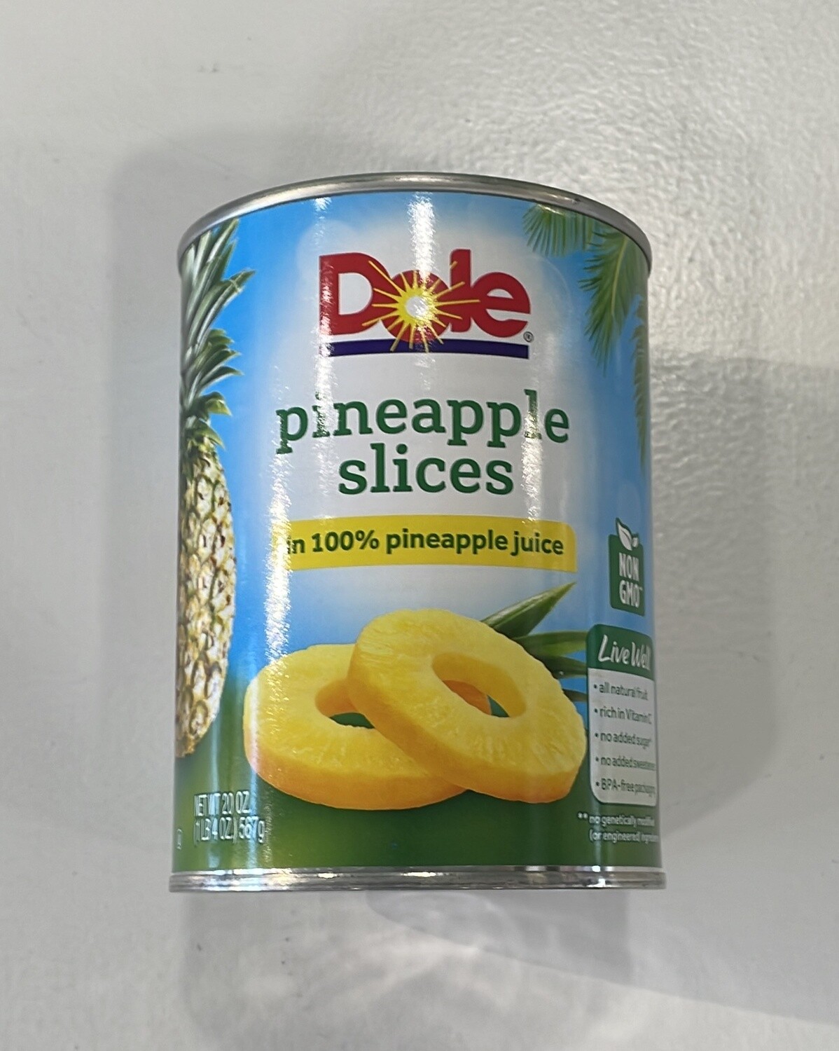 DOLE PINEAPPLE SLICED 20oz