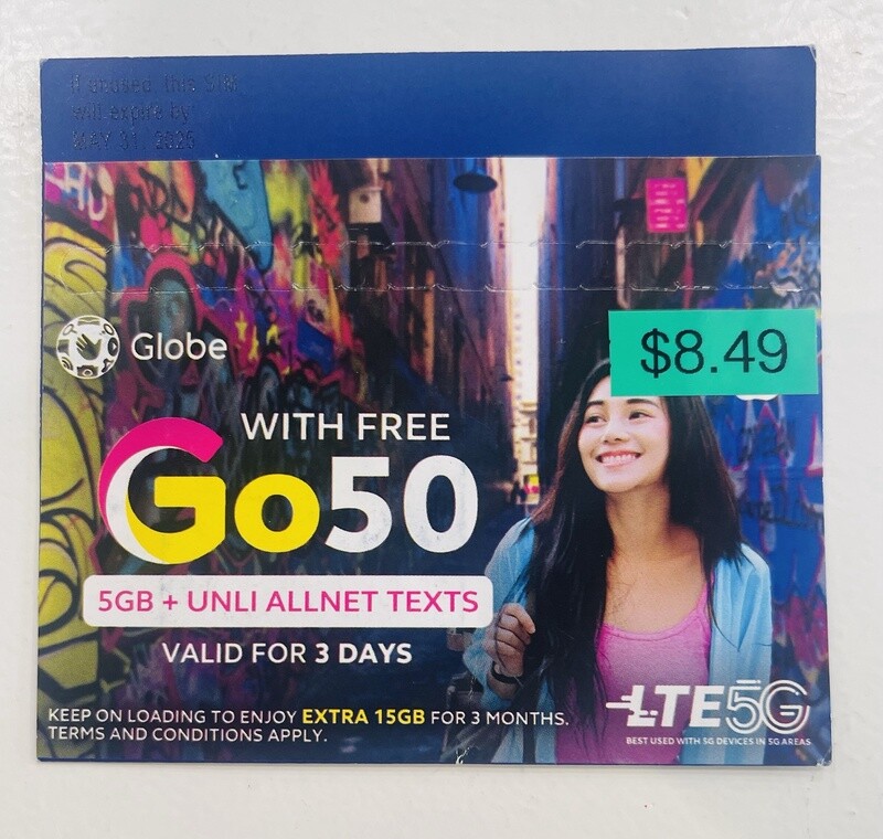 Globe LTE 5G SIM card