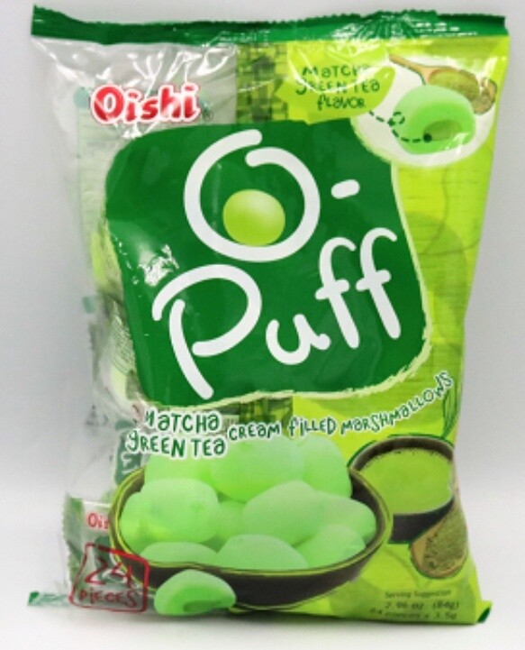 Oishi O-Puff Matcha Green Tea 84g