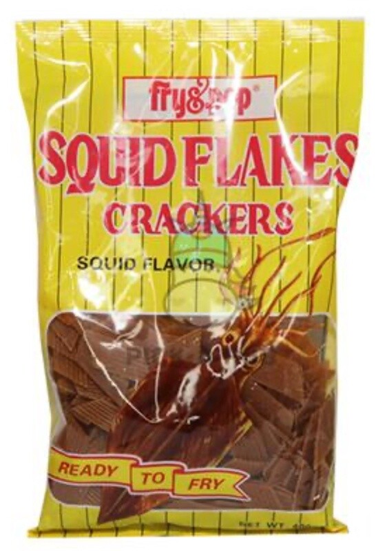 Fry & Pop Squid Flakes Crackers 200g