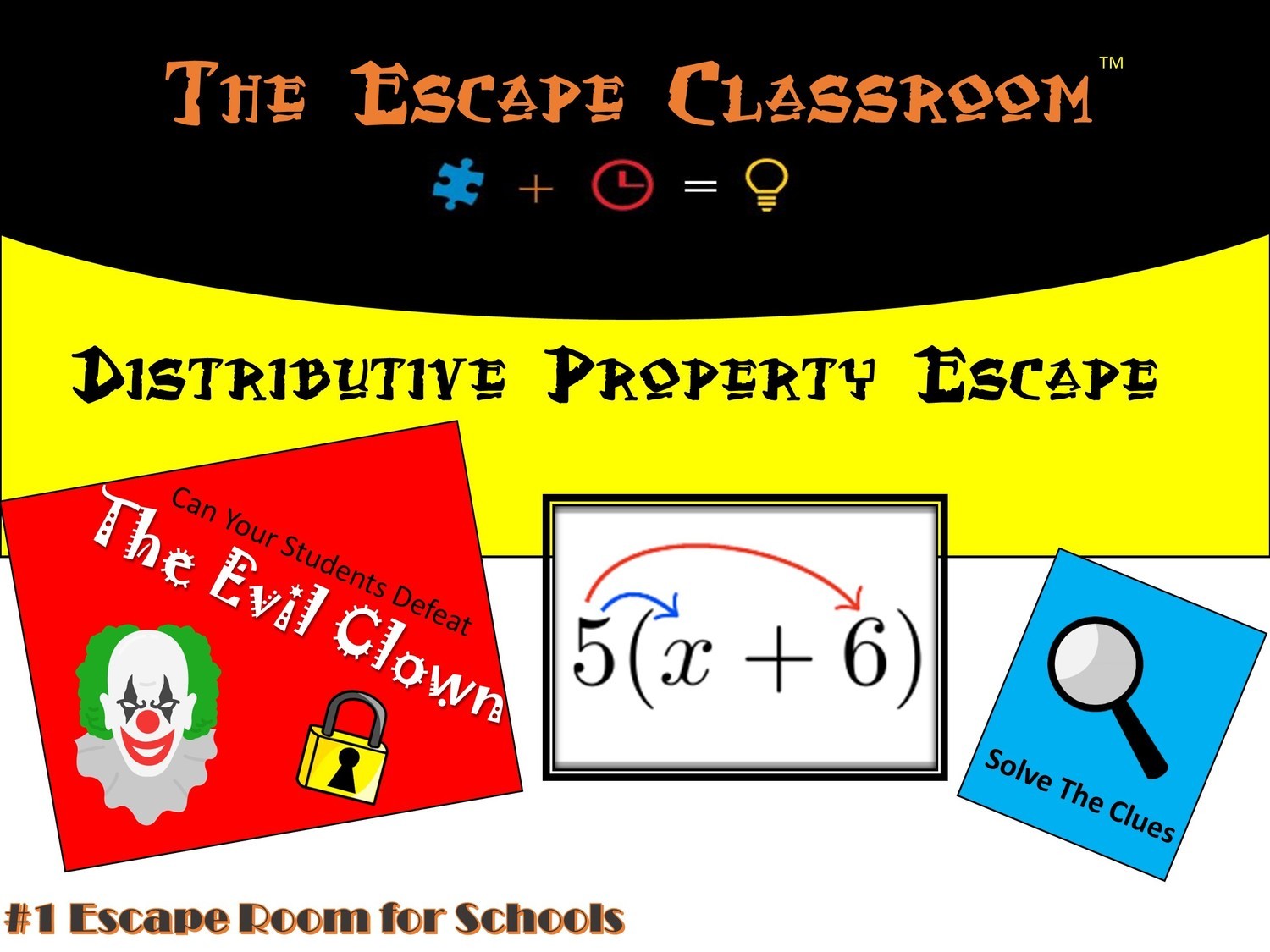 Distributive Property Escape (1 Teacher License)