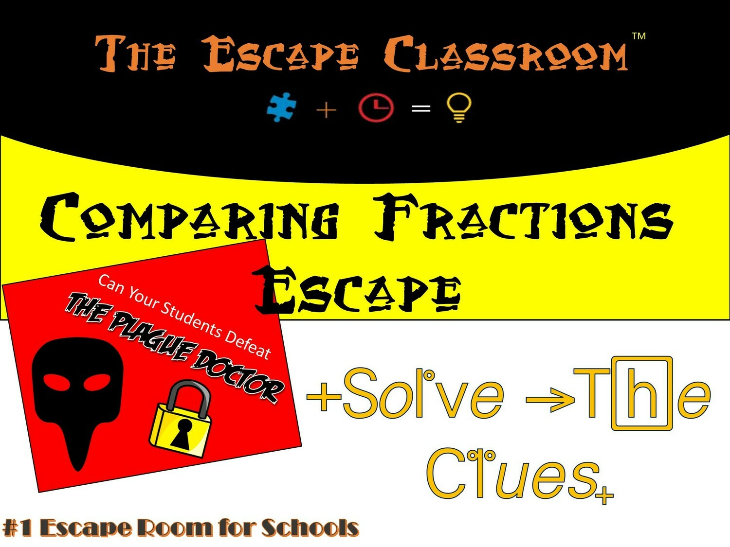 Comparing Fractions Escape (1 Teacher License)