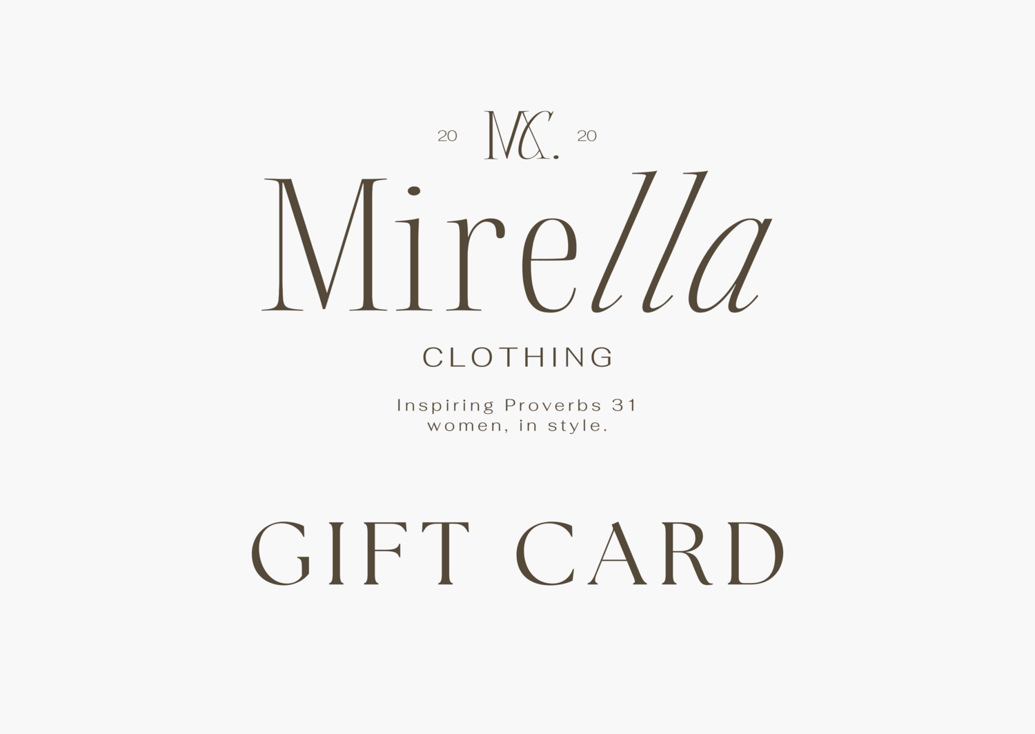 Mirella Clothing - Gift card
