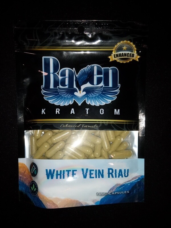 Raven Kratom 100g Enhanced Capsules Raven Kratom 100g Enhanced Capsules