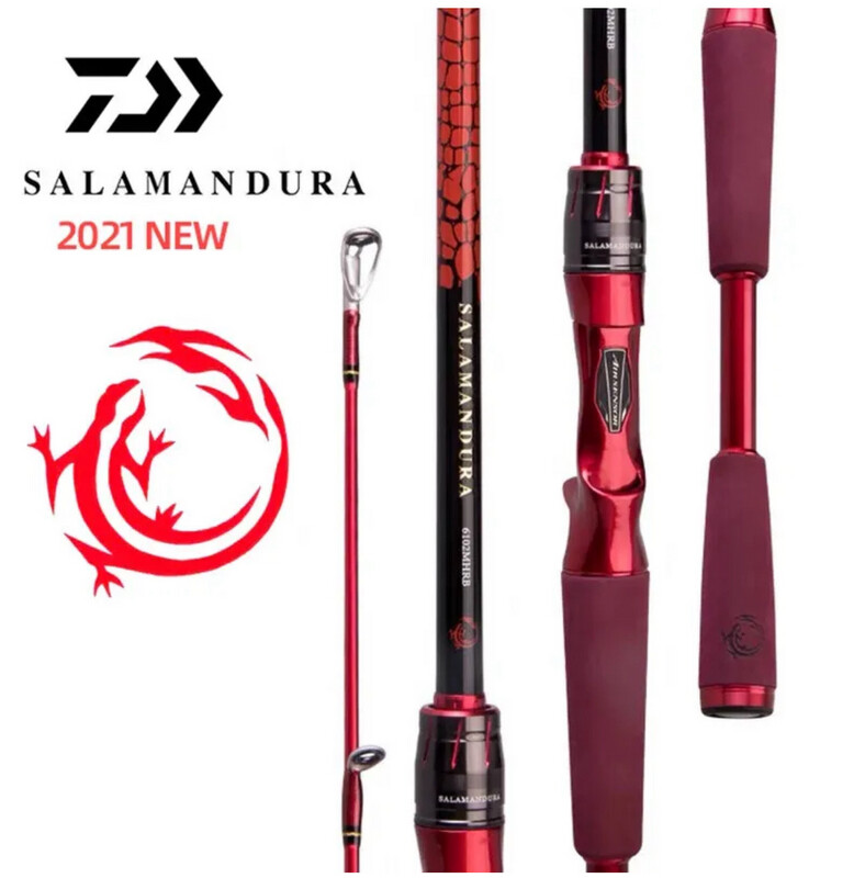 Daiwa Salamandura 2 Piece New CASTING Rod 6'3" Med Heavy 10-20lb 1/4 ...