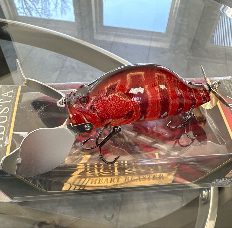 Adusta ZaCrawl Heart Blaster #15 Akahata RARE JDM Topwater Crawler 3.54 ...