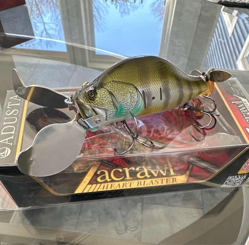 Adusta ZaCrawl Heart Blaster #13 Blue Gill JDM Topwater Crawler 3.54" 1 ...