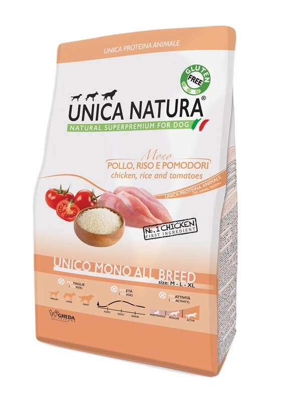 Gheda UNICA NATURA DOG – Natural Super Premium Unico All breed mono Dry ...